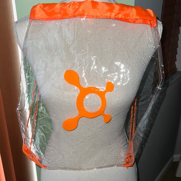 Orangetheory | Bags | Orange Theory Clear Pvc Cinch Backpack | Poshmark